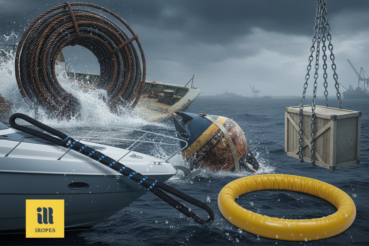 3 Types of Slings That Crush Wire Rope in Marine Lifting