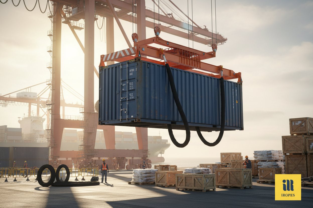 Exposed Rigging Flaw Crushing Container Slings Worldwide