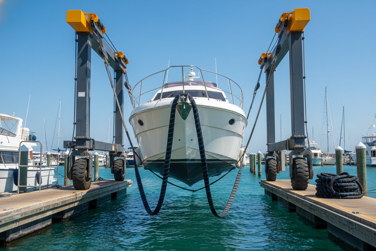Why Travel Lift Slings Fail Marine Hauls and How to Fix It